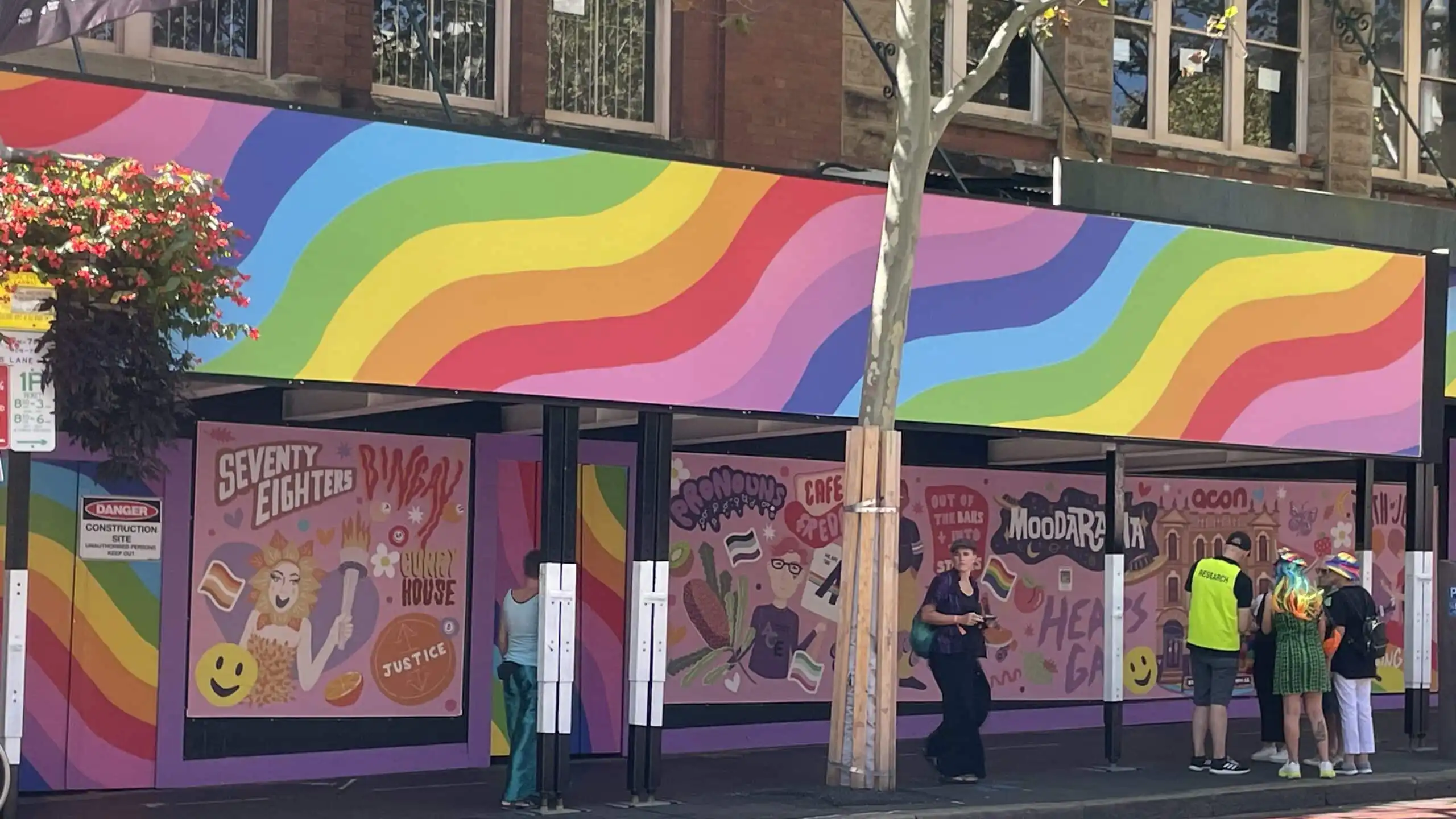 Pride Week Vinyl Hoarding | Mesh Direct
